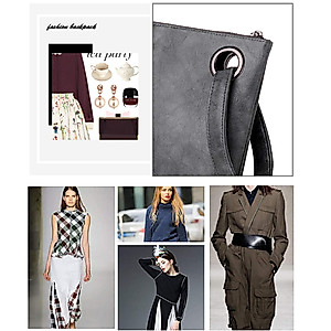 Unique Vegan Women Clutch Bag PU Leather Envelope Clutch Bag Handbag Wristlets for Beach Holiday (Brown)