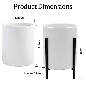 Silverware Holder for Countertop, with Black Metal Frame Kitchen Spoon and Fork Holder, Robust Silverware Caddy 4.7 * 3.15 inch Black 1 PCS