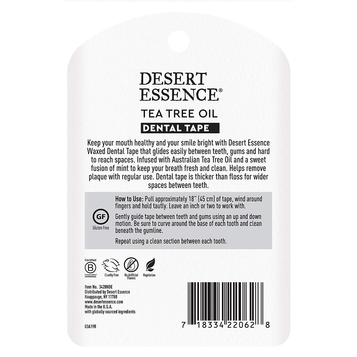 Desert Essence Tea Tree Oil Dental Tape - 30 yds