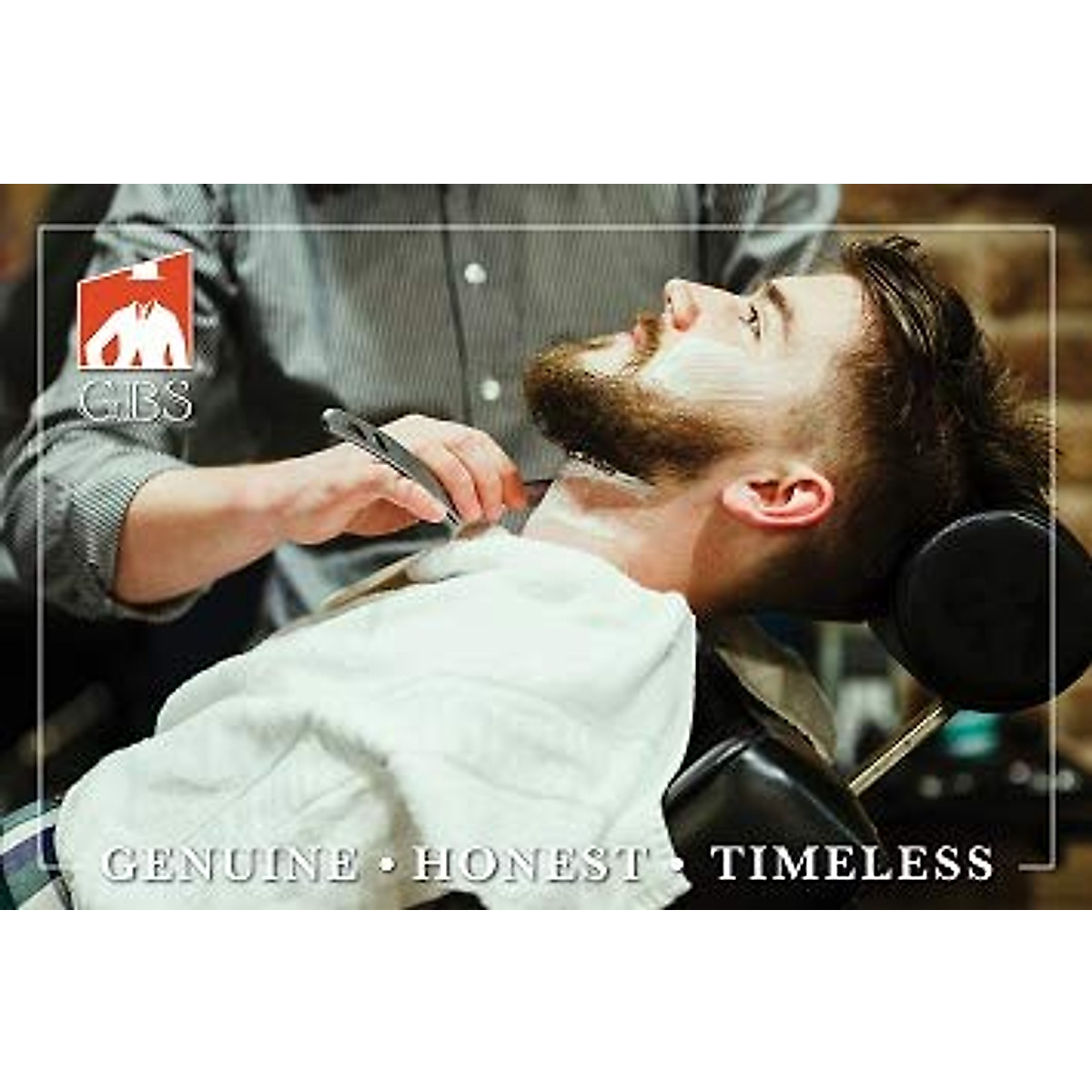 G.B.S Straight Razor Wet Shaving Kit - Classsic Shave Grooming Gift Set for Men - Includes: Straight Edge Razor, Shaving Brush, Alum Block, Shave Soap, Shave Mug Bowl,Sharpening Strop and Paste