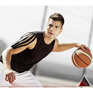 Starktape Kinesiology Tape - Professional 2 Pack Bulk Physio Rolls Sports Tapes for Sensitive Skin. K Physical Therapy Tape for Knee, Shoulder, Ankle, Wrist, Foot, Back Injury Muscle Pain aid - BLACK