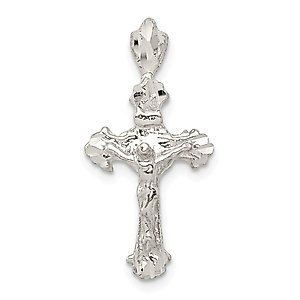 Sterling Silver Inri Crucifix Pendant