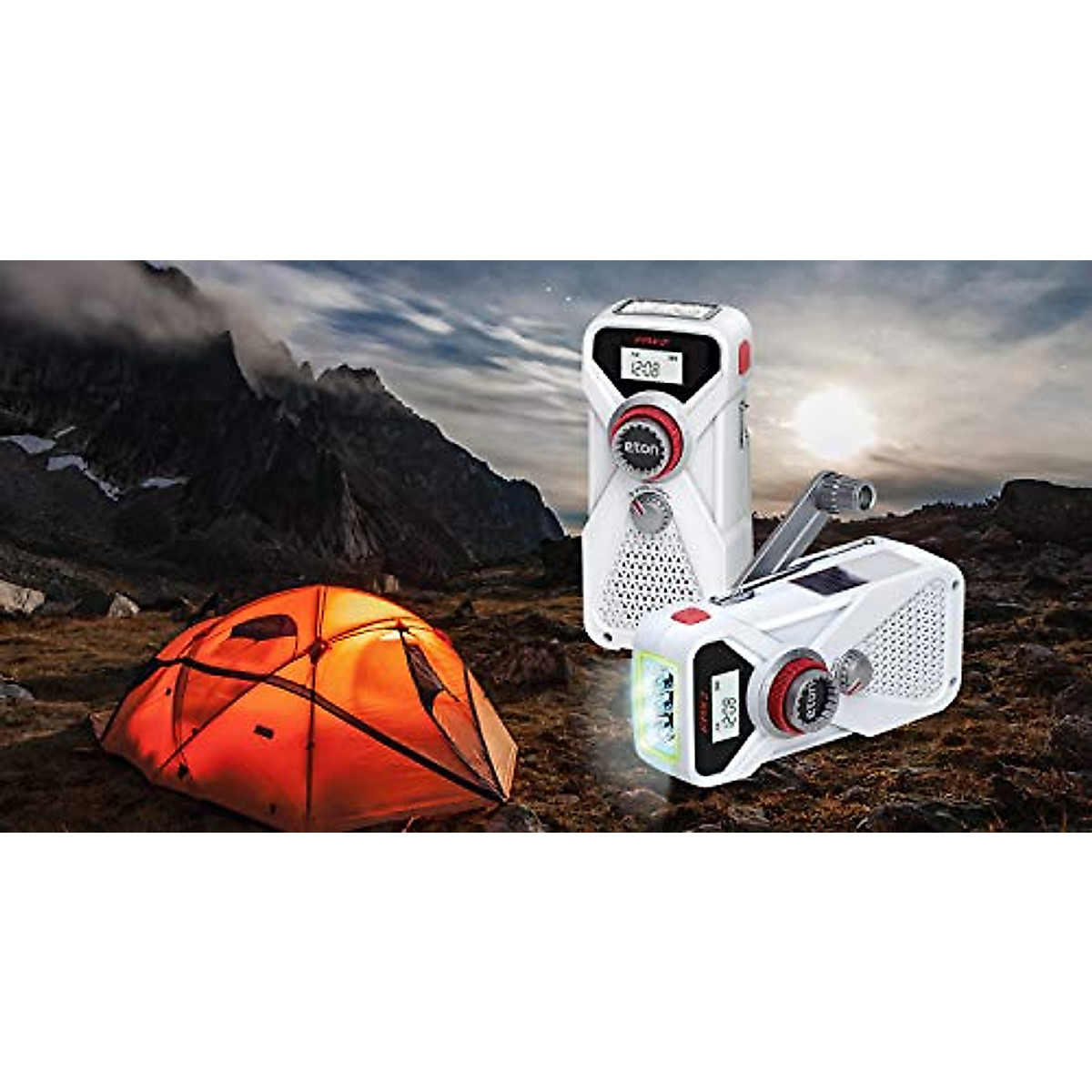 Eton American Red Cross FRX2 Hand Turbine AM/FM/NOAA Weather Radio with USB Smartphone Charger and LED Flashlight