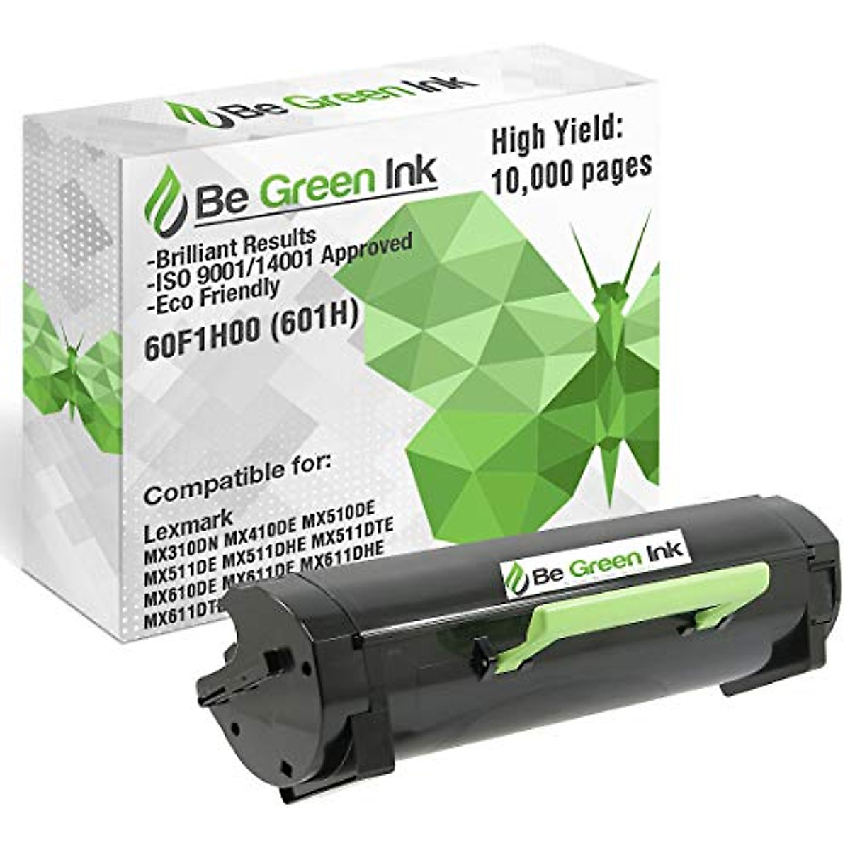 BGI 60F1H00 601H Remanufactured Toner Cartridge Replacement for Lexmark MX310dn MX611de MX511de MX410de MX611dhe MX610de MX511dhe MX510de MX511dte MX611dte MX611dfe | High Yield 10,000 | Made in USA