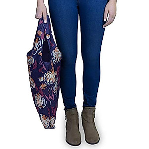 Envirosax Reusable Grocery Bags- Set of 3 Oriental Spice, Foldable Quality Shopping Tote Bag, Eco-Friendly Polyester, Waterproof and Machine Washable. For Shopping, Travel, Arts, Crafts, Multi Use