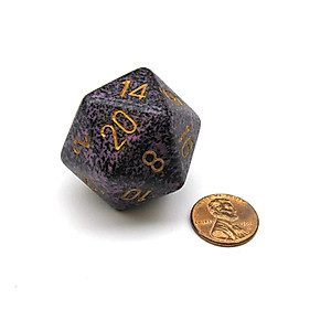Jumbo d20 Counter - Speckled 34mm Dice: Hurricane
