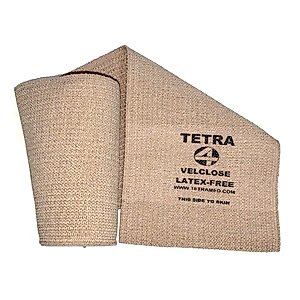 Tetra Elastic Bandage Velclose Single Clip Free Closure 3" x 5Yd (Stretched Length) Latex-Free, 10 per Box