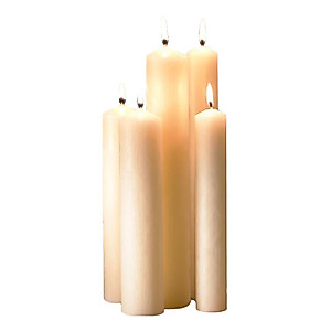 Altar Brand 51% Beeswax PE Altar Candle - 7/8 x 12 H - 24/bx - 2 bxs/cs - Gifts, Crosses, Rosaries, Chains and Much More
