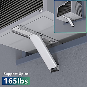 Wintcomfort Window Air Conditioner Bracket, Heavy Duty Support Bracket, Up to 165 lbs, Universal to Fit 5,000 to 22,000 BTU AC Units