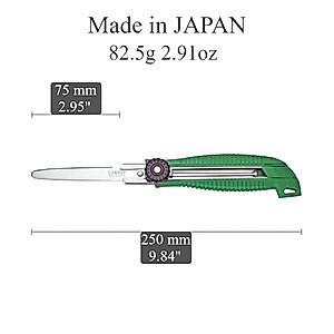 CANARY Heavy Duty Box Cutter Retractable Blade, Safety Corrugated Cardboard Cutter Knife, Made in JAPAN, Green (DC-25)