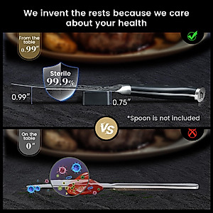 CoquusAid Steak Knives Set of 6, 4.8 Inch Non Serrated Razor-Sharp Durable Dinner knives with Rest, German Stainless Steel Damascus Pattern Full Tang Forged, Rust Resistant & Easy to Maintain