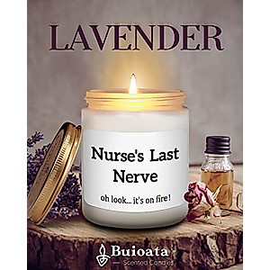 Nurse Gifts for Women, Nurse Gifts, Nurse Practitioner Gifts, Lavender Scented Candles Gifts for Nurse, Nurses Week Gifts, Nurses Day Gifts, Nurse Gifts for Appreciation Retirement, 7Oz