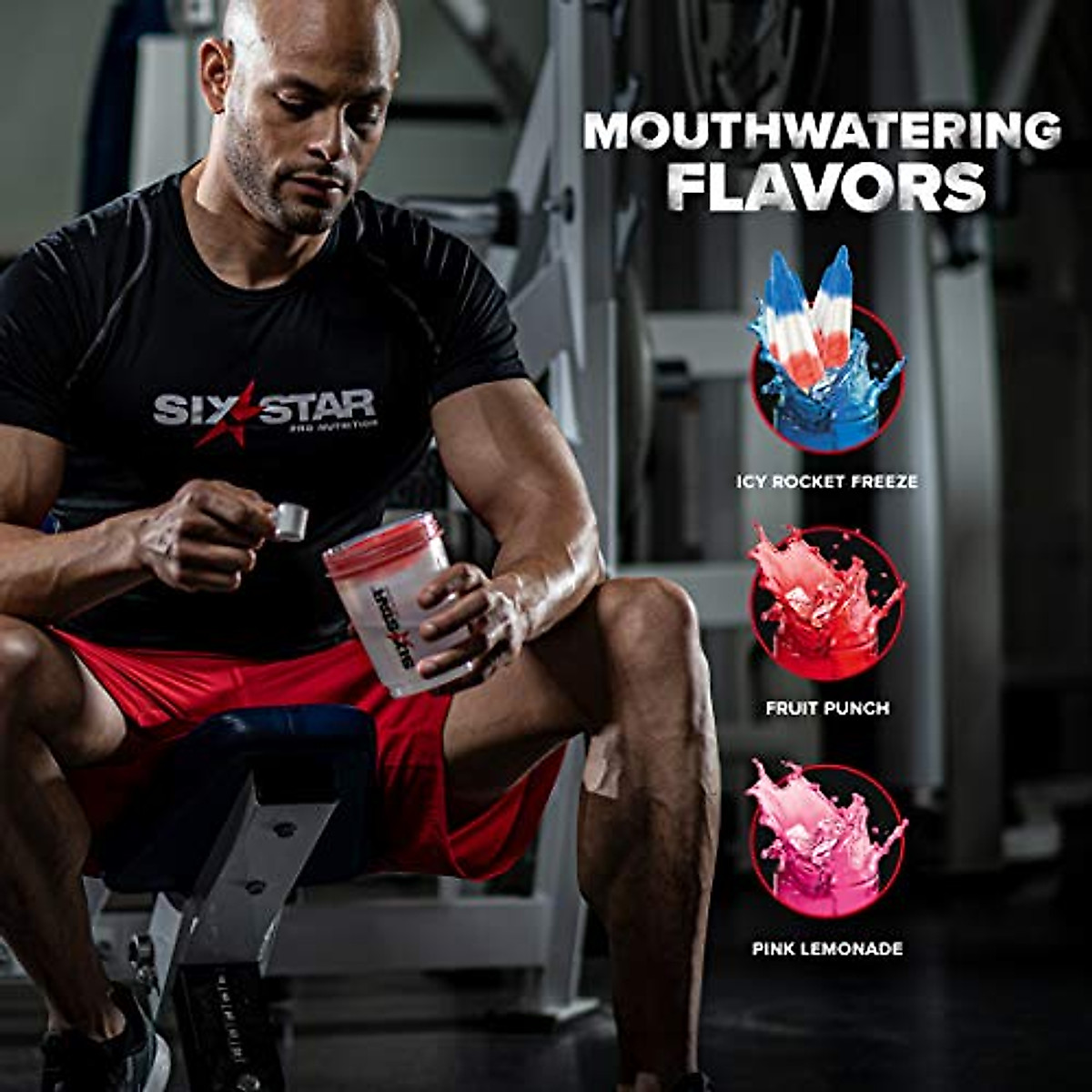 Pre Workout | Six Star PreWorkout Explosion | Pre Workout Powder for Men & Women | PreWorkout Energy Powder Drink Mix | Sports Nutrition Pre-Workout Products | Fruit Punch (30 Servings)