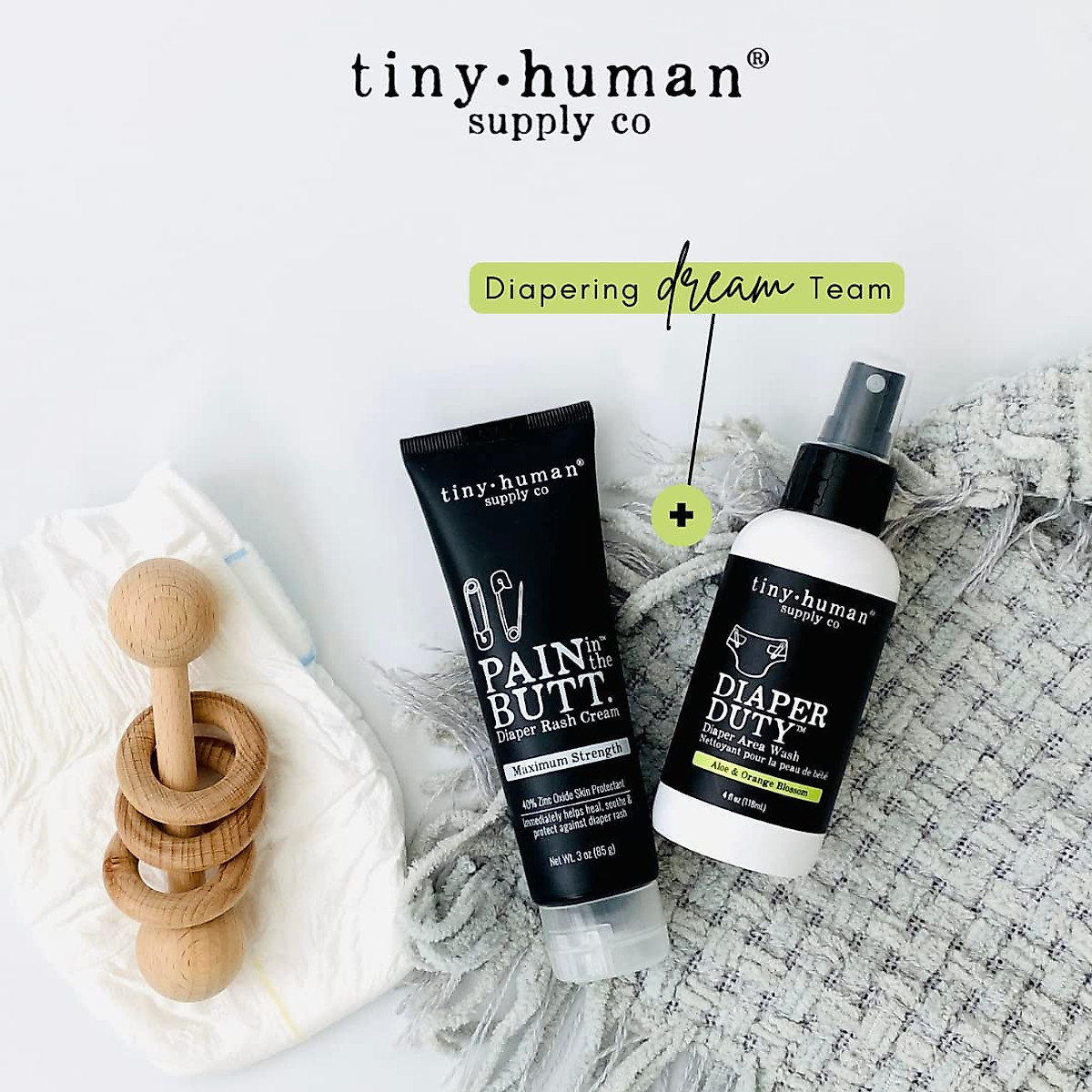 Diaper Duty Diaper Area Wash 4oz (2 Pack), Orange Blossom & Aloe, Gentle Cleansing Spray for Cloth Diapers, Calming & Soothing