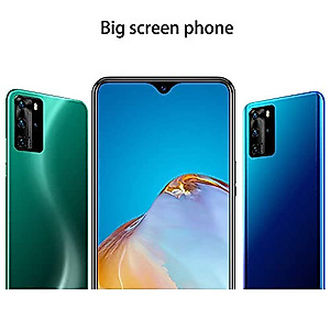 WWJ Mobile Phone BlueGreenBlack 6.3 Inch HD Water Drop Screen 1 16G Full Water Drop Big Screen Smartphone Android 6.0 Resolution 720 1520