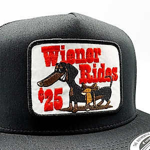 Generic Wiener Rides 25 Cents Funny Trucker Hat Black
