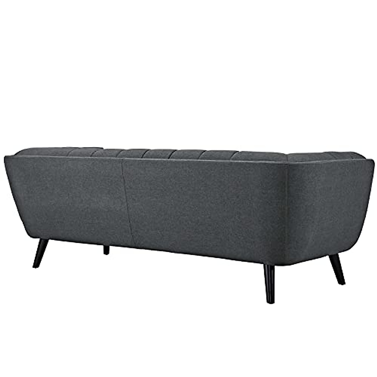 Modway Bestow Upholstered Fabric Button-Tufted Sofa In Gray