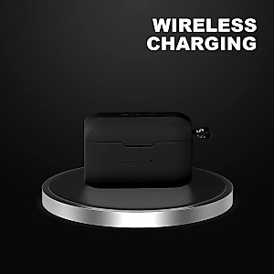 New Soul Emotion PRO Wireless Bluetooth Earbuds - Hybrid Active Noise Cancelling ENC in-Ear Headphones with Wireless Charging Case for Music and Calls - Superior Sound Quality and Comfort - Black