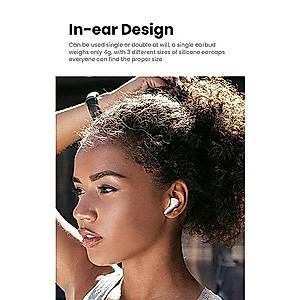 FK Trading Wireless Earbuds Bluetooth 5.3 Earphones for Unihertz Jelly 2 in Ear Headphones True Stereo Sports Waterproof/Sweatproof Headsets with Microphone - Black