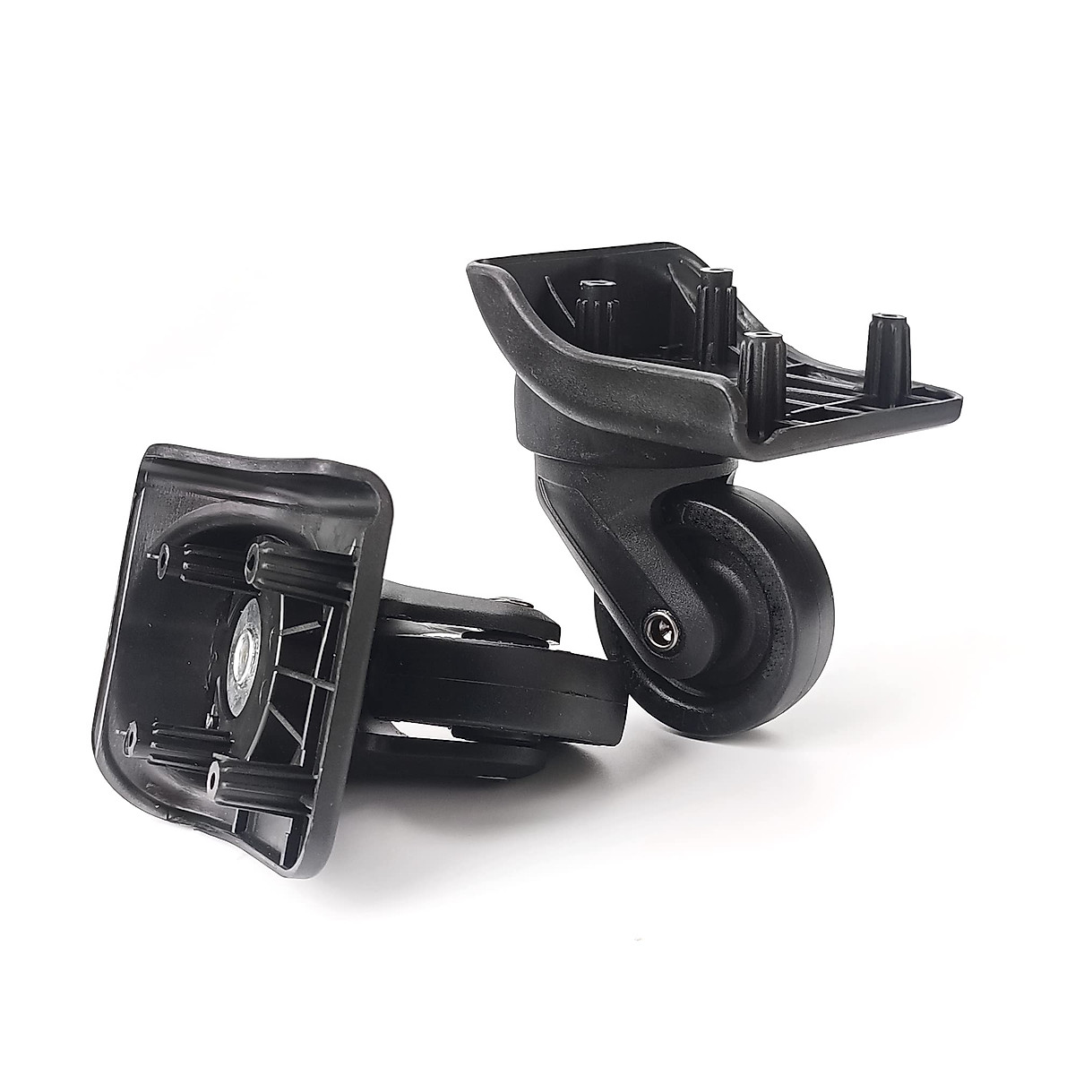 TarppedRock Replacement Luggage Wheels for Suitcases Repair, Set of 4, Luggage Spinner Wheel Replacement Repair Casters for Travel Customs Trolley Bag (TR44R - 4 Pcs)