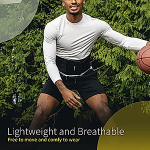 Back Brace by BraceUP for Men and Women - Breathable Waist Lumbar Lower Back Support Belt for Sciatica, Herniated Disc, Scoliosis Back Pain Relief, Heavy lifting, with Dual Adjustable Straps (L/XL 35-43 in)