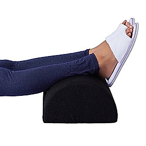 Foot Rest Cushion to Relieve Knee Pain, Tired, Aching & Sore Feet. Reduce Deep Vein Thrombosis. Ideal for Office and Home. High Quality Anti Slip Cover.