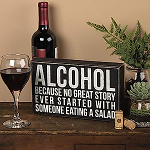 Primitives by Kathy 19416 Classic Box Sign, 10 x 6-Inches, Alcohol