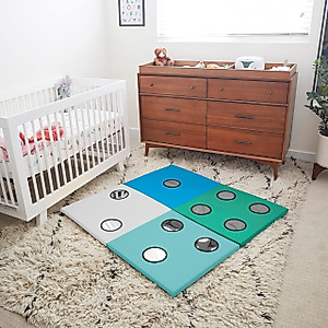 ECR4Kids SoftZone 123 Look at Me Activity Mat, Folding Playmat, Contemporary