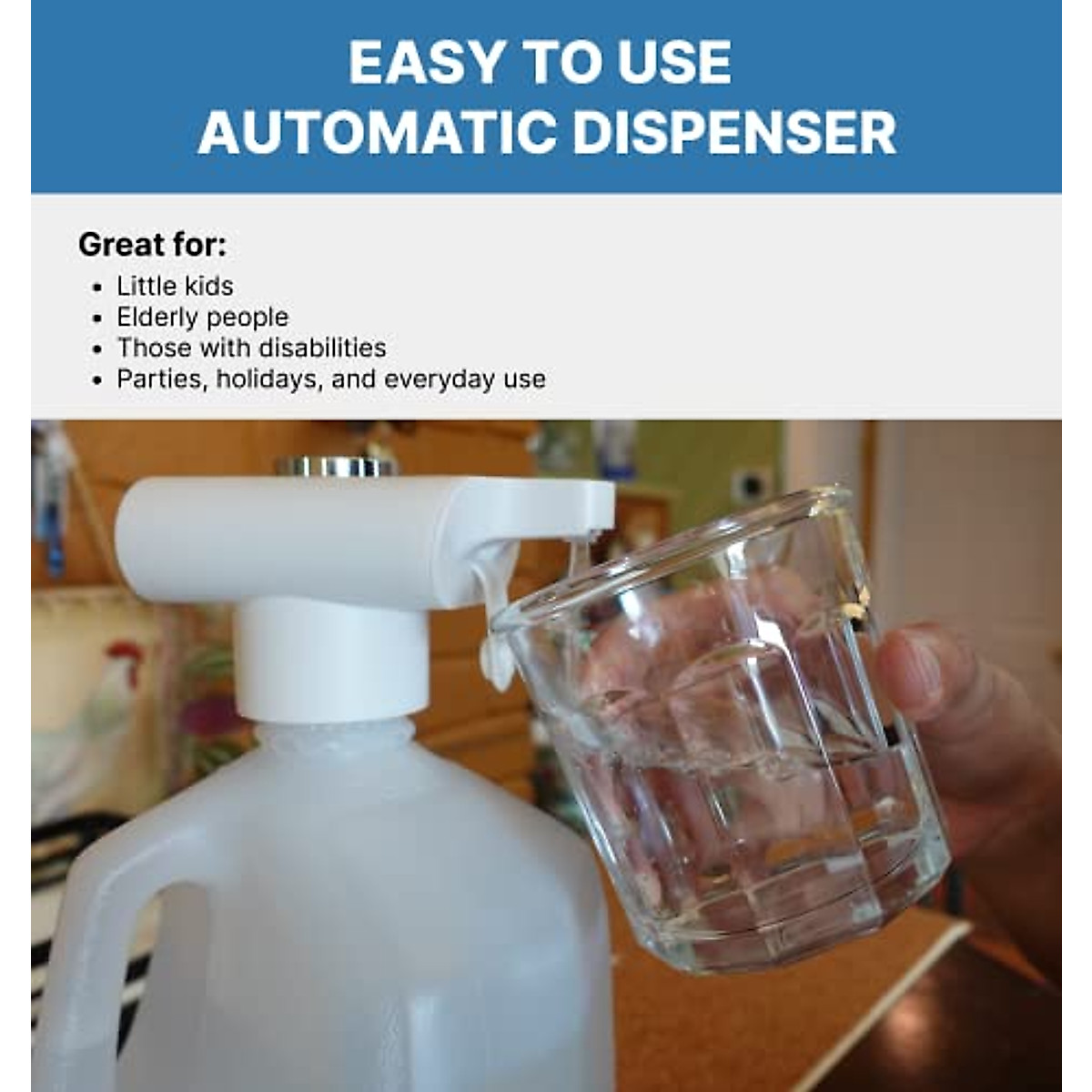 CMHN Automatic Beverage Dispenser, 2.5in x 4.4in x 2.4