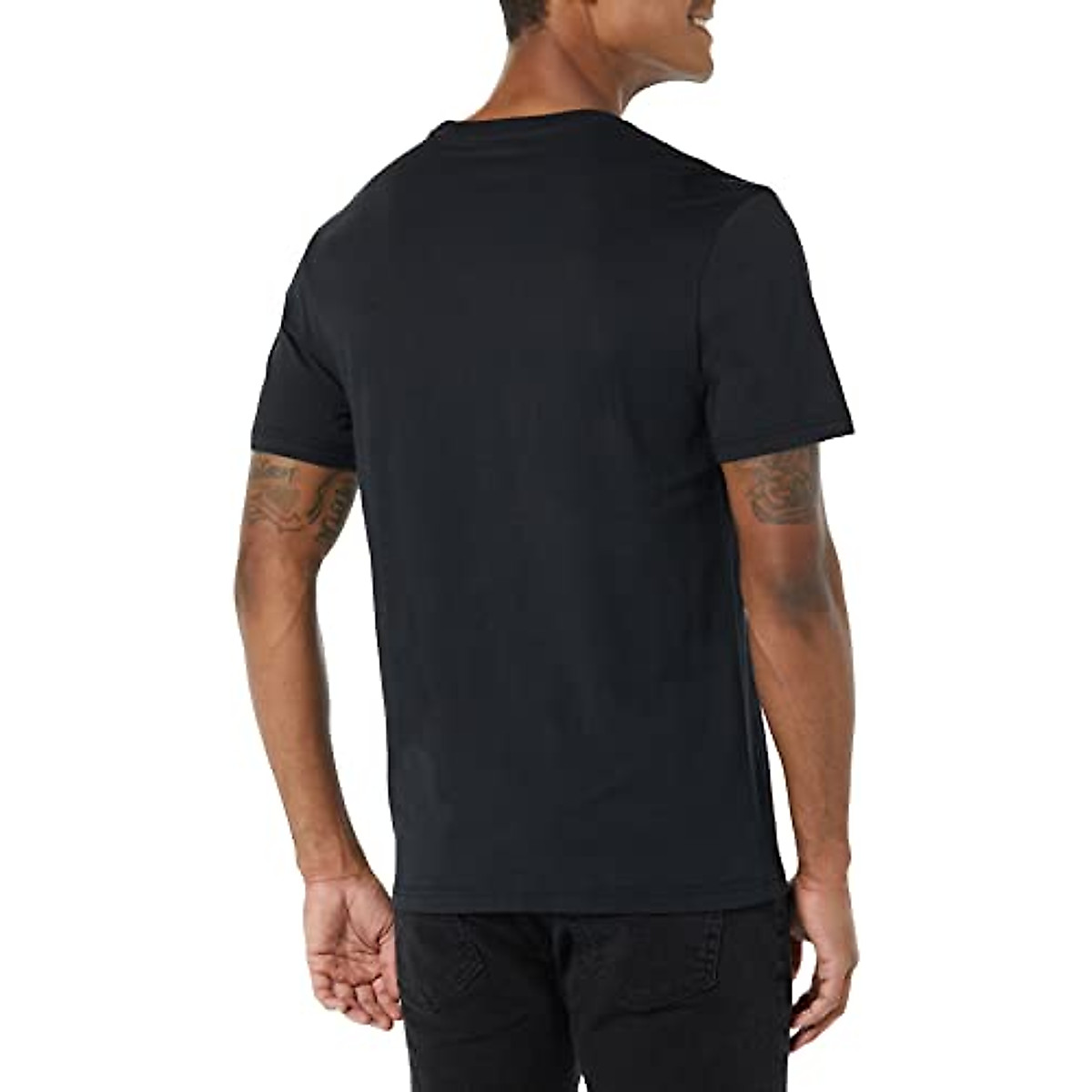Amazon Essentials Men's Short Sleeve T-Shirts, Slim-Fit, Crewneck, Pack of 2, Black/Charcoal Heather, XX-Large