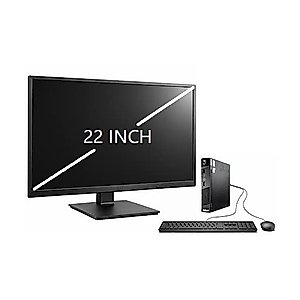Lenovo ThinkCentre M73 Mini Desktop Computer Tiny PC Bundle, Intel Dual Core 2.60GHz, 8GB RAM, 500GB HDD, DisplayPort, USB 3.0, WiFi, 22 Inch LCD Monitor, VESA Mount, DVD, Windows 10 Pro (Renewed)