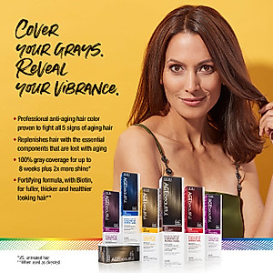 AGE beautiful Permanent Hair Color Dye Liqui Creme | 100% Gray Coverage | Anti-Aging Haircolor | Biotin for Thicker, Fuller Hair | Professional Salon Coloring | HLN High Lift Neutral Blonde