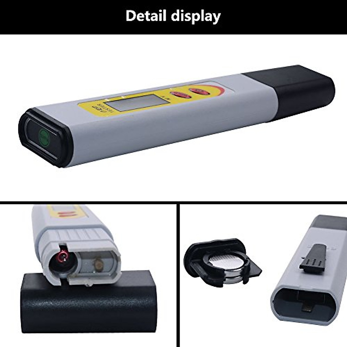Meichoon ORP Tester Meter -1999mV~1999mV Millivolts Redox Digital Pen-Type for Drinking Water, Swimming Pool and Aquarium DH06