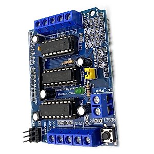 Kiro&Seeu L293D DC Motor Drive Shield Stepper Motor Drive Shield Expansion Board Compatible with Arduino Duemilanove Raspberry Pi