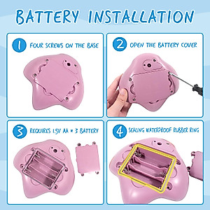 Bath Toys, Whale Bath Toy Sprinkler, Stingray Automatic Spray Water, Induction Sprinkler Bathtub Baby Toys for Infants Toddlers, Pool Bathroom Baby Toy Boys & Girls Gift