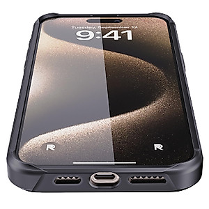 REBEL Case for iPhone 15 Pro Max [Gen-5 Aramid Fiber] Strong MagSafe Compatible, Grippy Sides, Shockproof Corners, Metal Lens + Buttons, Upgraded Protective Design, 6.7 Inch Phone 2023 (Black)