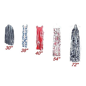 NAHANCO NTP372, Perforated Plastic Garment Bags On A Roll, Opening At Top, 72"H -Clear (Roll of 350)