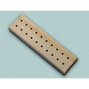 Wooden Tuning Fork Holder- 20 Hole Storage Block