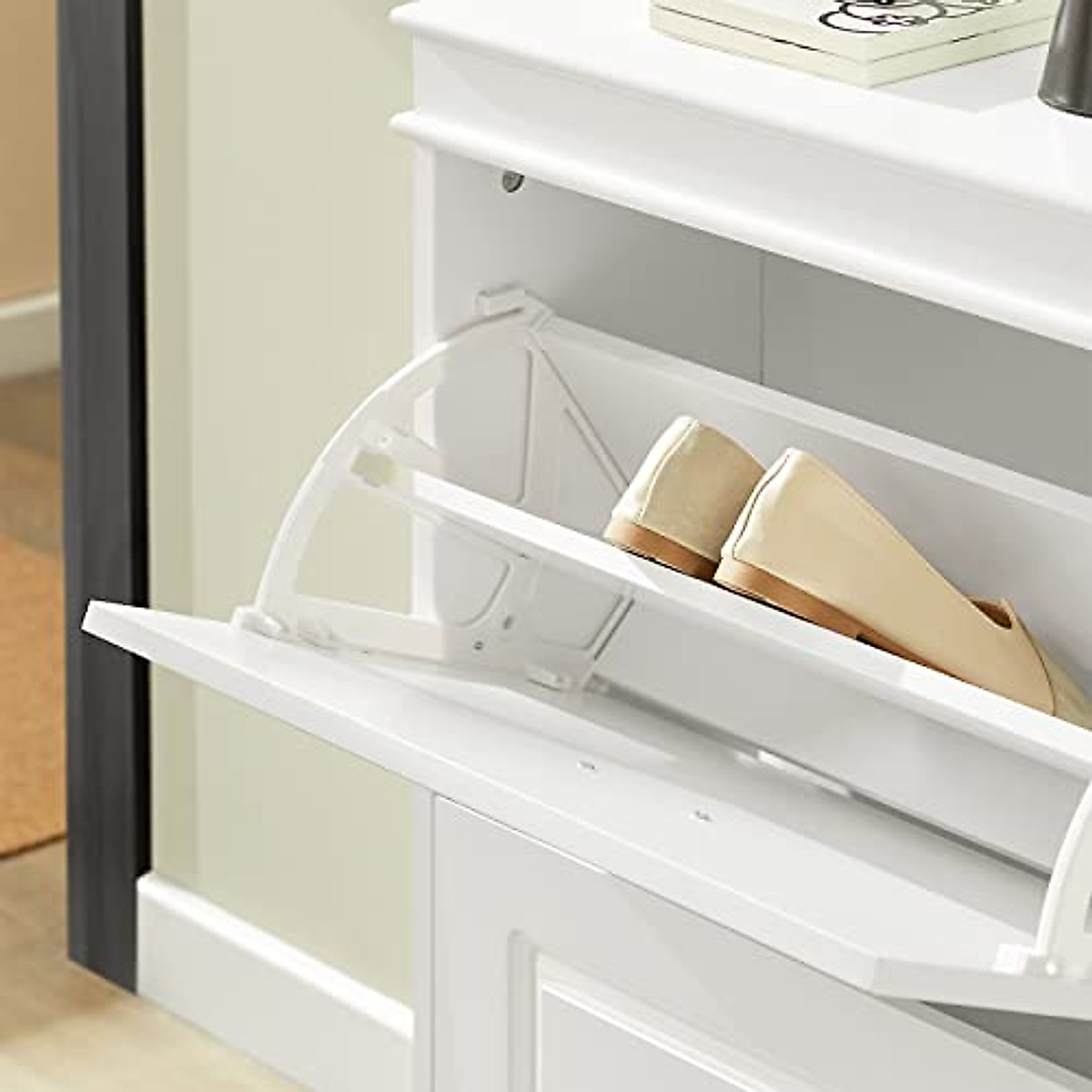 Haotian 2 Drawers Shoe Cabinet Shoe Rack Shoe Storage Cupboard Organizer Unit, FSR78-W