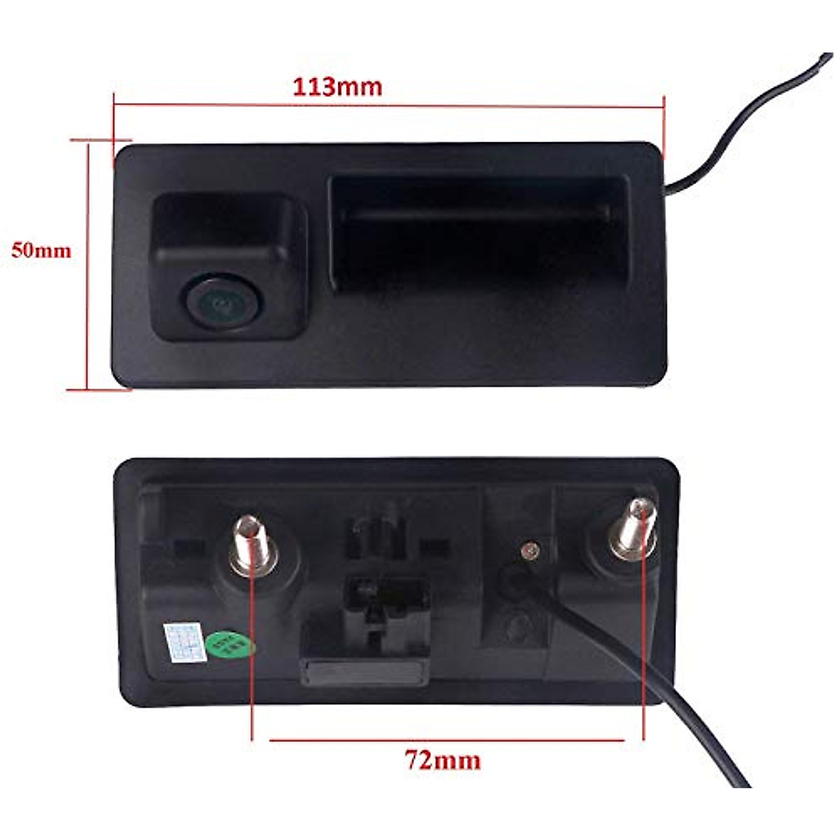 170 degree Car Trunk Handle Backup Camera Rear View HD Camera Night Vision parking camera Reverse Parking Assistance for Audi for VW Tiguan/Golf/Jetta/Passat/Touran/Touareg/Lavida/Sagitar/Caddy