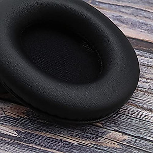 1 Pair Ear Pads Compatible with JVC HA-S600 Headsets Protein Leather Foam Replacement Comfort Replacement Ear Cushions Black