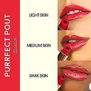 Winky Lux Purrfect Pout, Lip Stain With Jojoba Oil and Vitamin E, Semi-Sheer Finish, Natural Lipstick, Fur-Ever