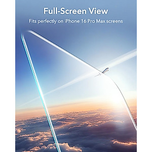 ESR 3 Pack for iPhone 16 Pro Max Screen Protector, [9H Hardness] [Military Grade Shatterproof] Tempered Glass Film with Flawless Fit Tray, HD Clear, Scratch Resistant