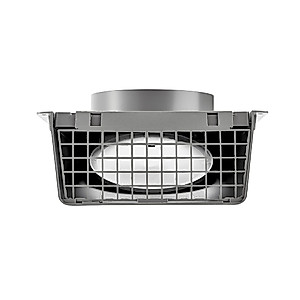 Lambro W/Damper 351G/351GR 6-Inch Plastic Wall Cap, 1 Count (Pack of 1), Gray