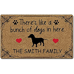 JMETRIE Dogs' Home Here is a Group of Dog Printed Floor mats Blankets Small (Brown, One Size)
