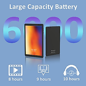 Tibuta Tablet 10.1" Android 11.0 Tablets, 2GB RAM 32GB ROM, Quad Core Processor, 5.0MP Front +8.0MP Rear Camera, 2022Bluetooth Tablets, Wi-Fi Tablet 6000mah Halloween,Christmas and New Year Gifts