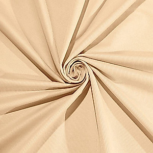 BalsaCircle 10 ft x 10 ft Champagne Polyester Photography Backdrop Drapes Curtains Panels - Wedding Decorations Home Party Reception Supplies