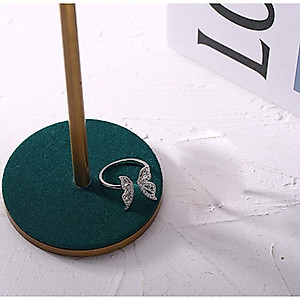 NewZenro Luxury CZ Butterfly Open Ring for Women Elegant 925 Sterling Silver Cubic Zirconia Engagement Statement Adjustable Knuckles Finger Rings for Her Wedding Birthday (Silver)