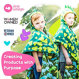 Birdy Boutique Car Seat Poncho for Kids – Safe to Use Over Seat Belts – Reversible Warm and Cozy Blanket – Easy on Easy Off and Doesn’t Impact Car Seat Performance – Green Dinosaur – One Size