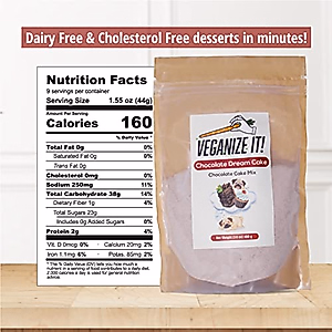VEGANIZE IT! Vegan Butter Cream and Chocolate Cake and Cupcake Mix, No Preservatives or Artificial Flavors, Versatile Combo – Easy to Bake, Plant Based Dry Mix